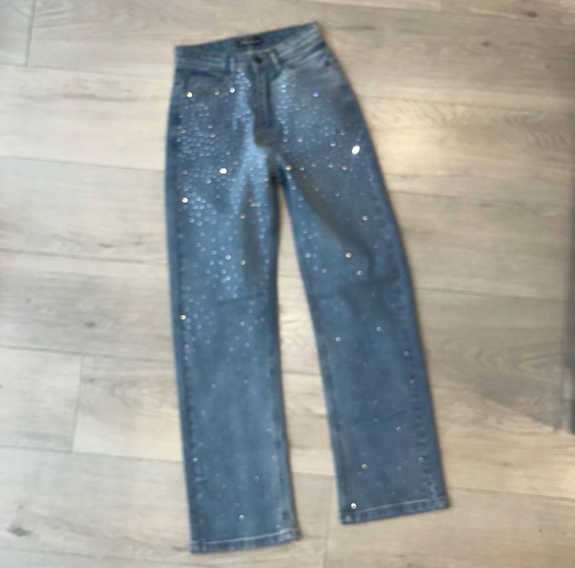 Annie sparkle denim straight leg jeans – LLUK